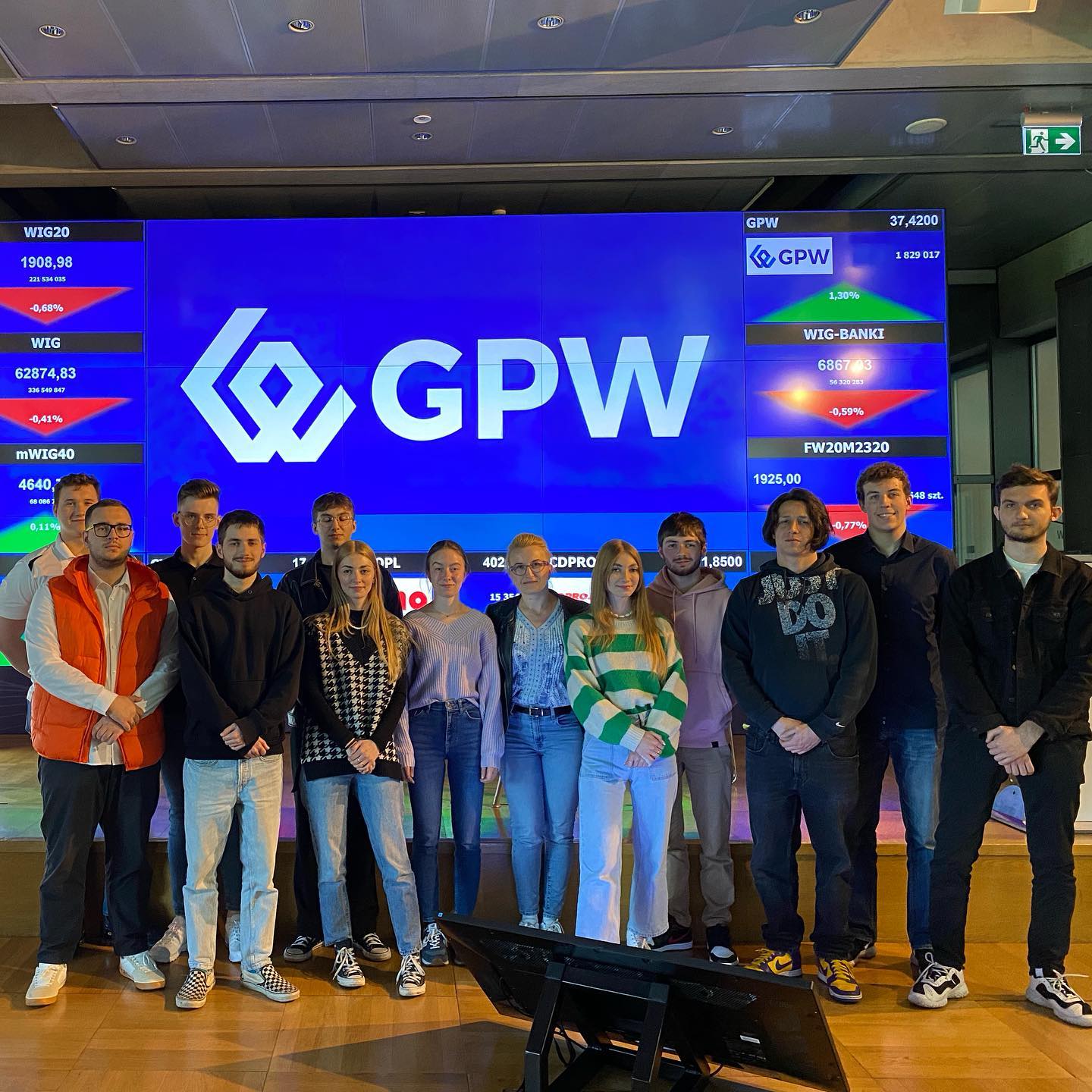 Sesja studencka na GPW w Warszawie