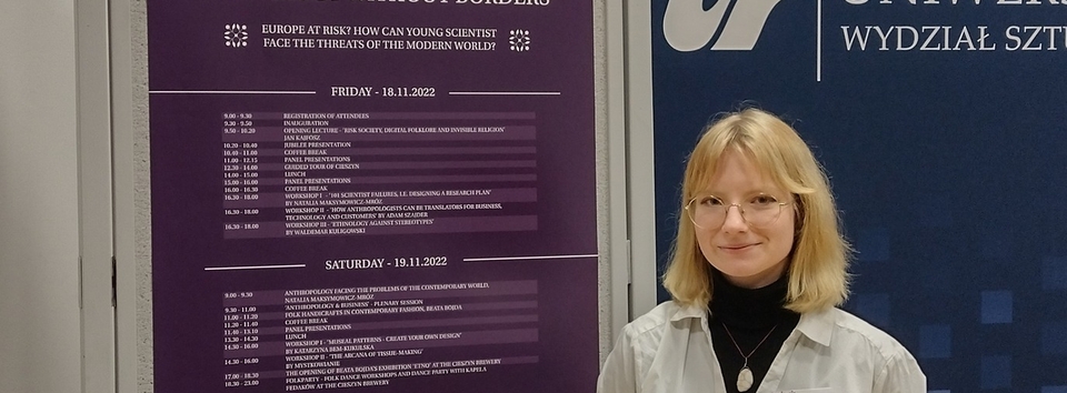 Monika Raj na konferecji ETHNOLOGY WITHOUT BORDERS